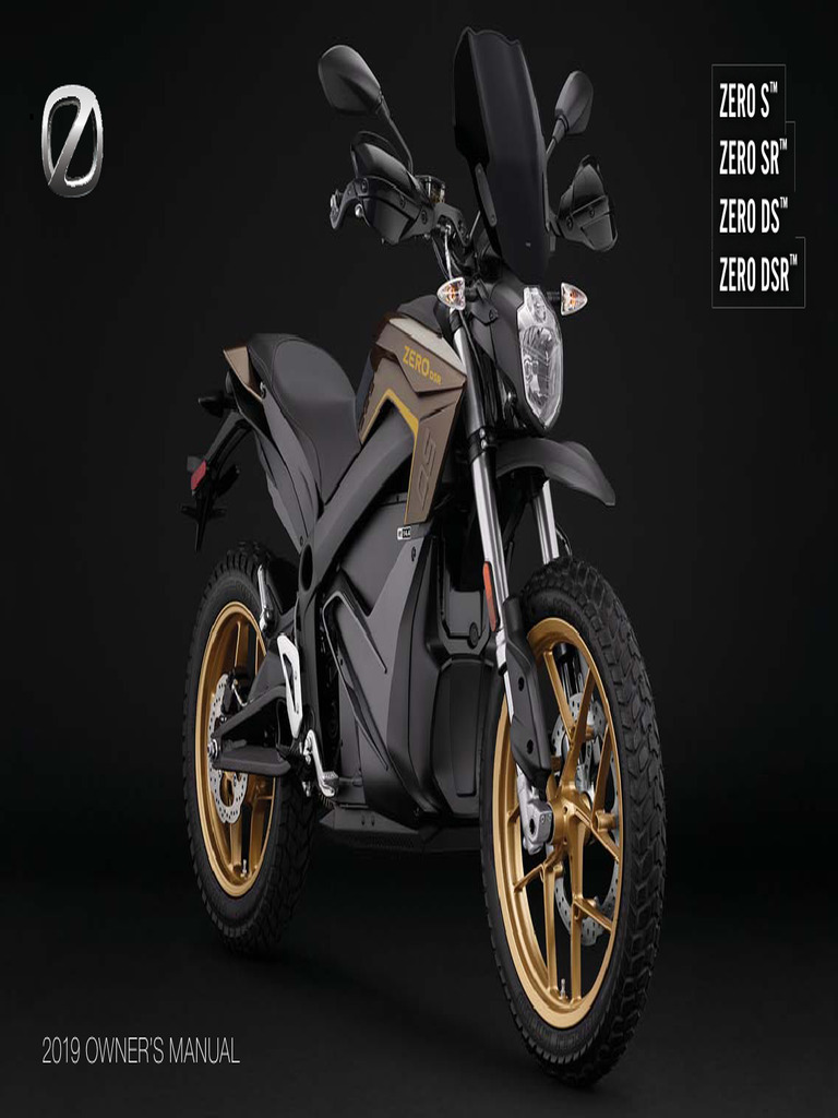 2019 Zero Owners Manual S SR DS DSR | PDF | Anti Lock Braking System ...