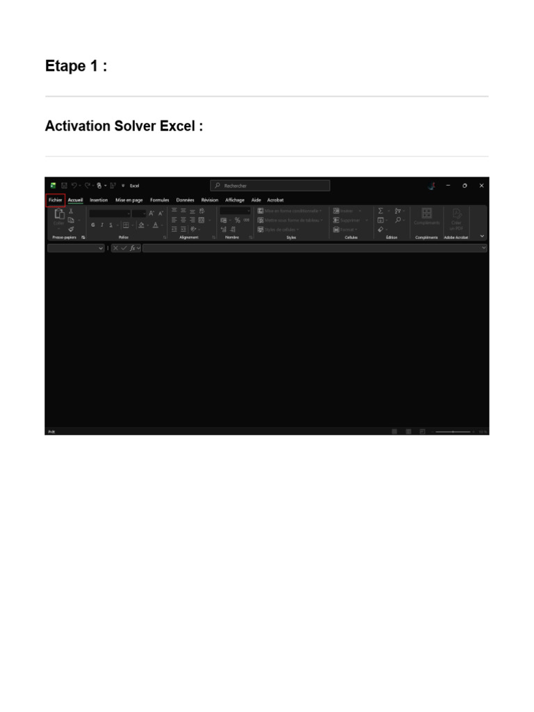Utilisation Du Solveur EXCEL | PDF