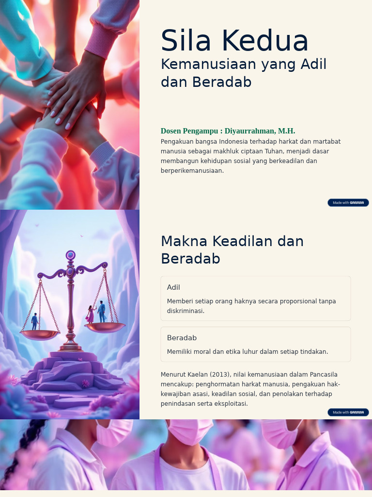 Materi6. Sila Ke 2 | PDF