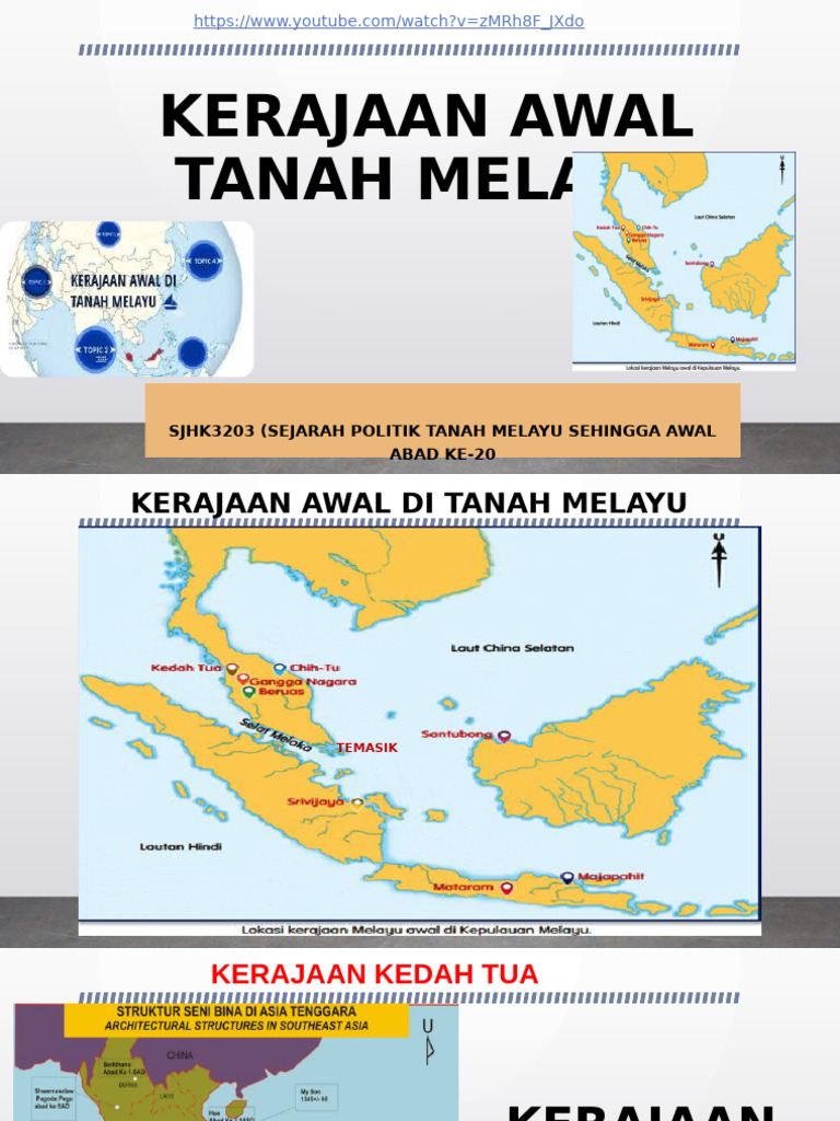 Bab 1 Kuliah 1 Kerajaan Awal Tanah Melayu | PDF