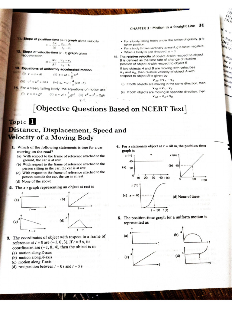 CH 2 Physics Arihant Class 11 | PDF