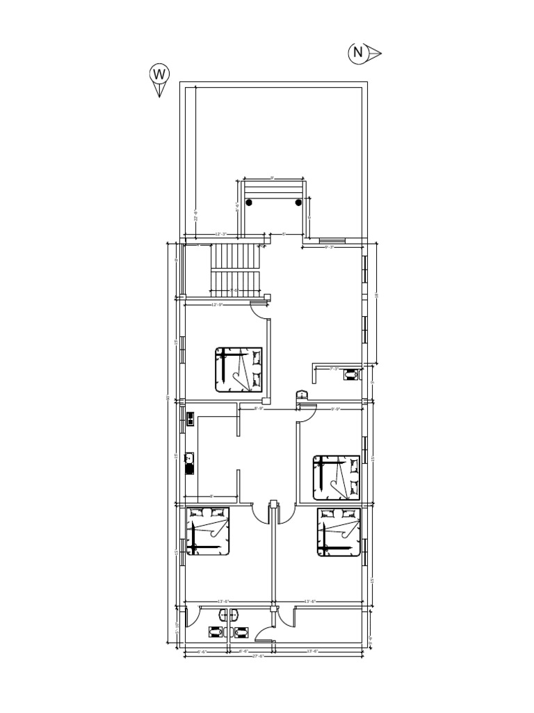 Architectural Dimensions and Layout Plan | PDF