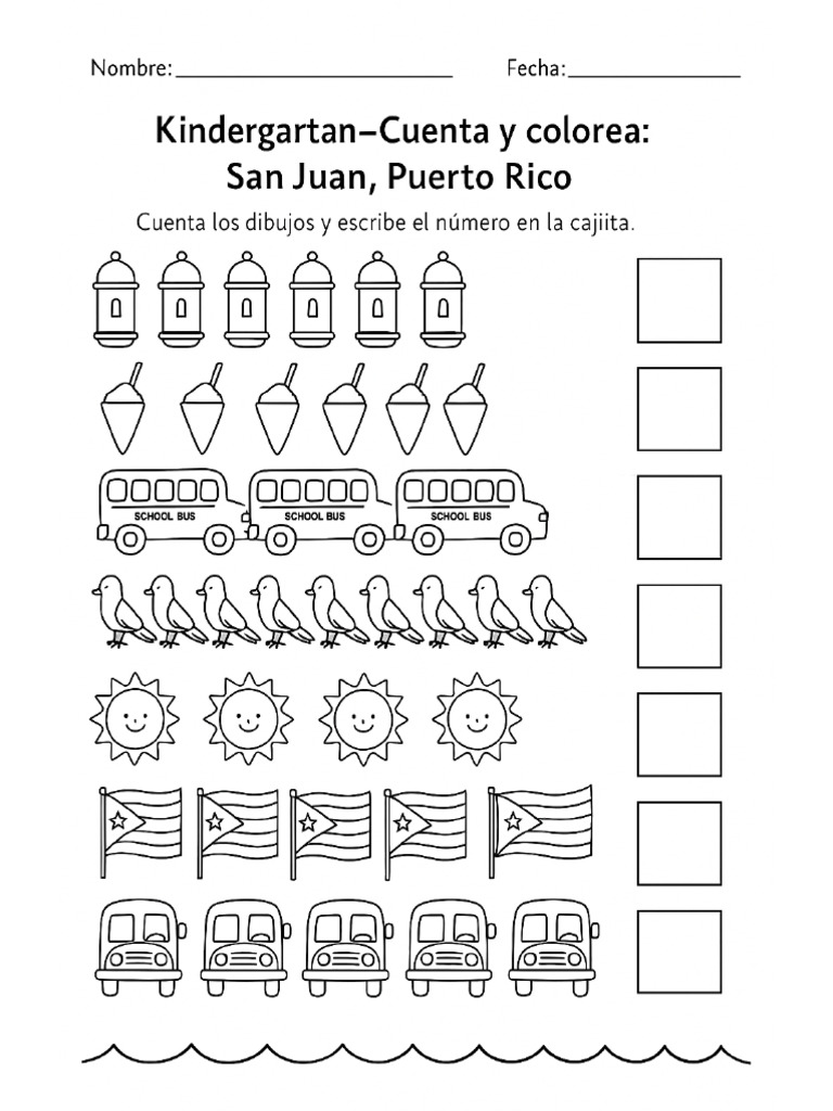 Cuent y Colorea de PR | PDF