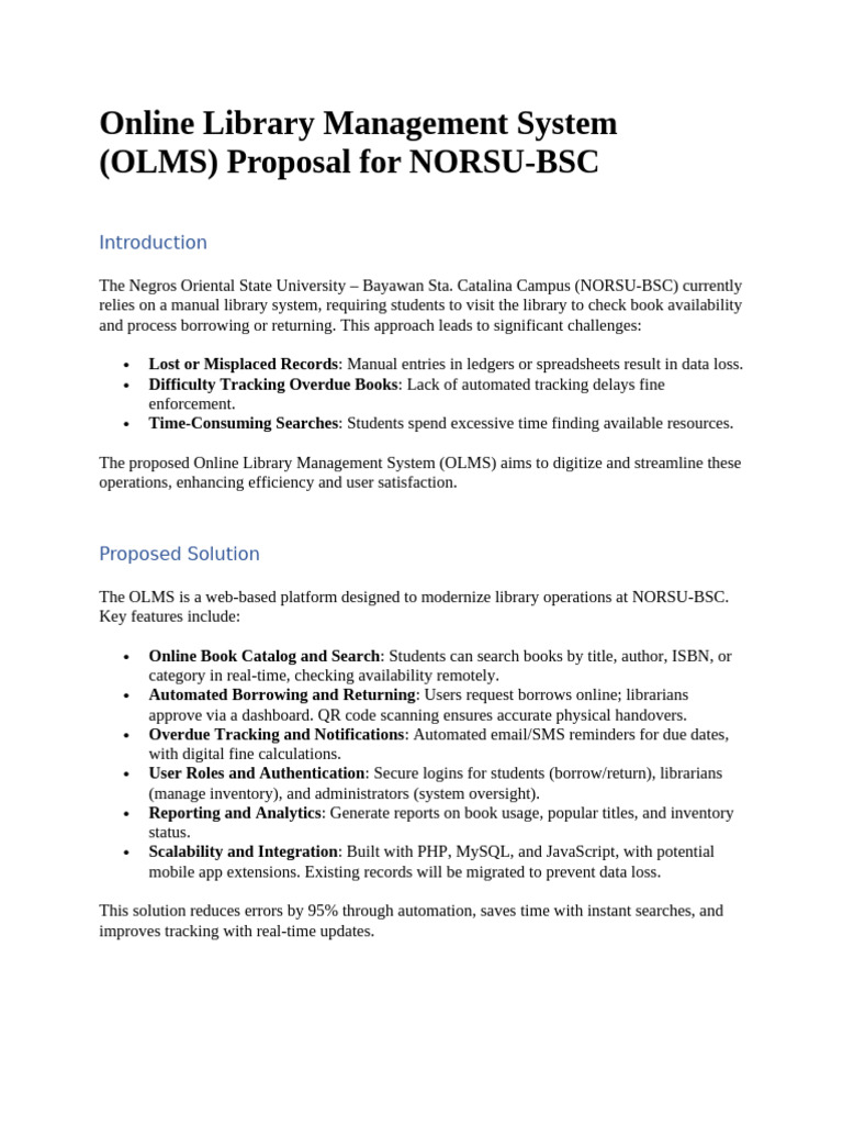 Francisco, Jayson P. OLMS | PDF | Databases | Libraries