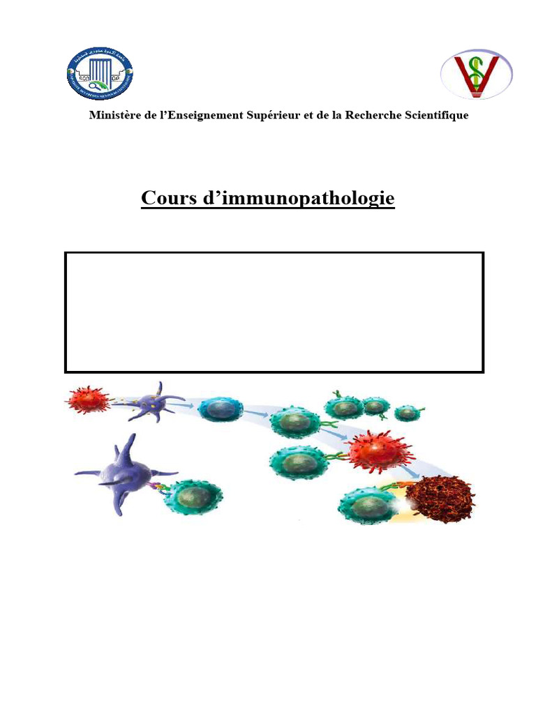 Chapitre 1 D'immunopathologie Défi A3 2024-20245-1 | PDF | Système ...