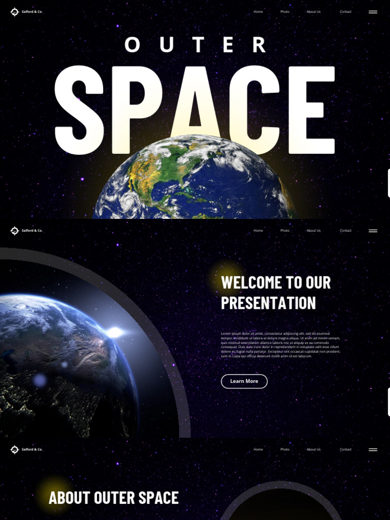Black White Modern Outer Space Presentation | PDF