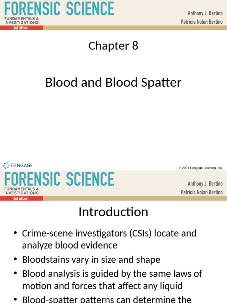 Forensic Blood Analysis Techniques | PDF | Blood Type | Clinical Medicine