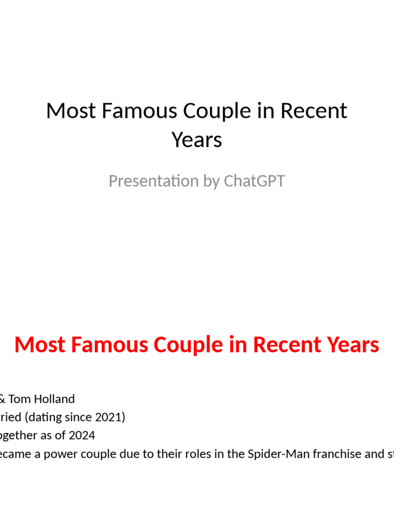 Most Famous Couple Presentation | PDF