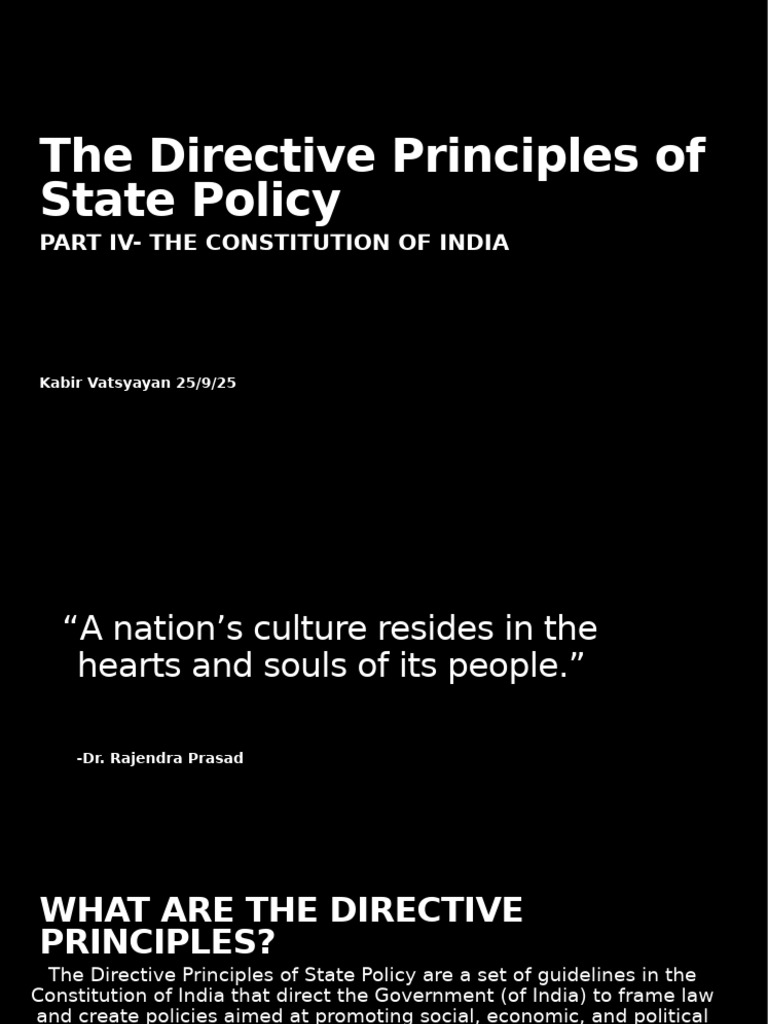 Directive Principles of State Policy | PDF | Justice | Crime & Violence