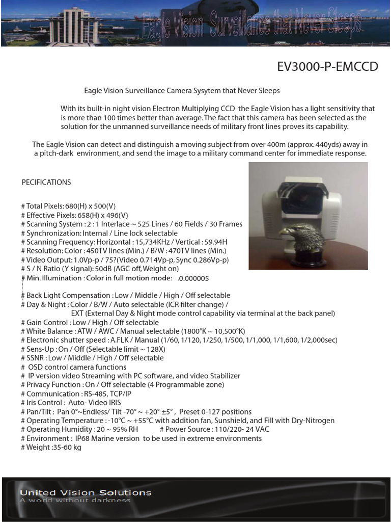 ev3000PEMCCD | PDF | Video | Camera