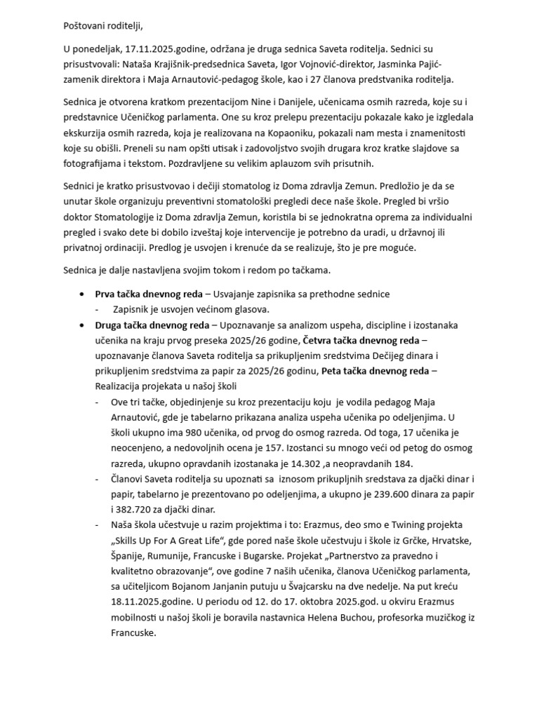 Savet 17.11.2025. | PDF