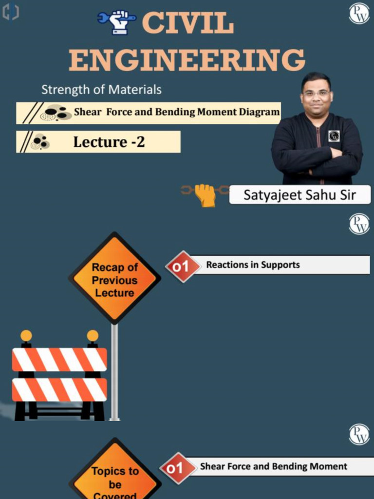 Shear Force and Bending Moment Diagram 02 Class Notes (By Sa | PDF