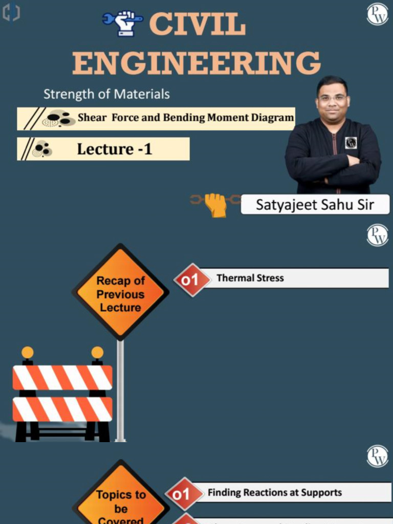 Shear Force and Bending Moment Diagram 01 Class Notes (By Sa | PDF