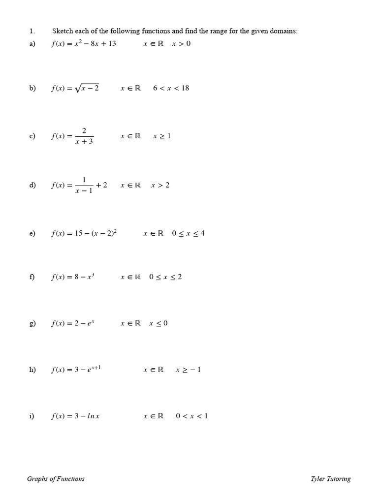 8 Graphs of Functions | PDF | Mathematical Relations | Mathematical ...