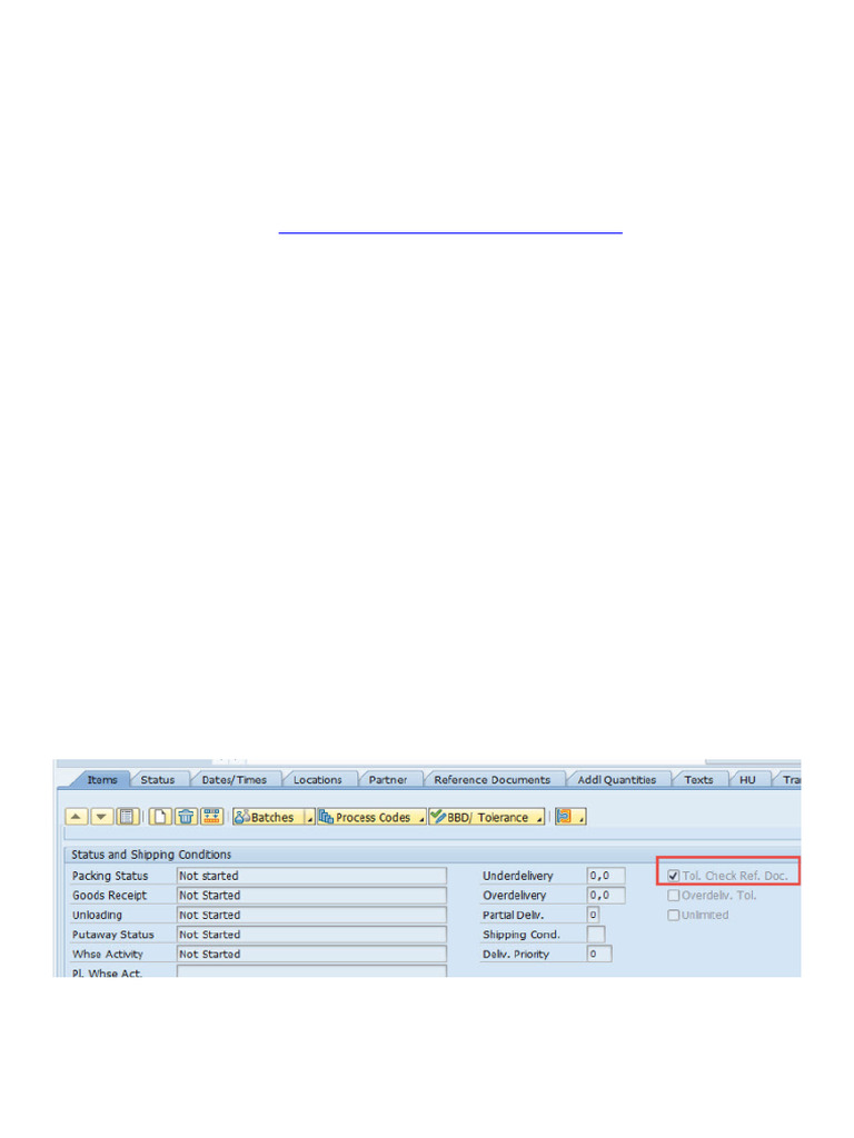 How To Set Up Tolerance Check in EWM | PDF | Engineering Tolerance ...