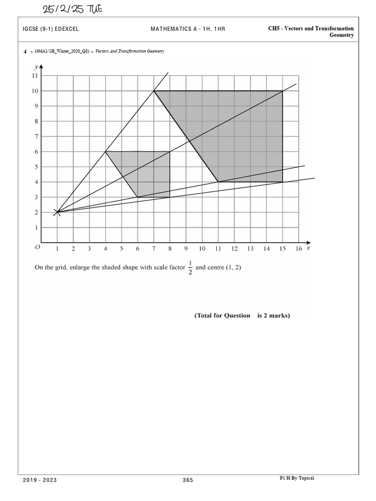 IGCSE Vectors and Transformations Guide | PDF | Geometry | Mathematics