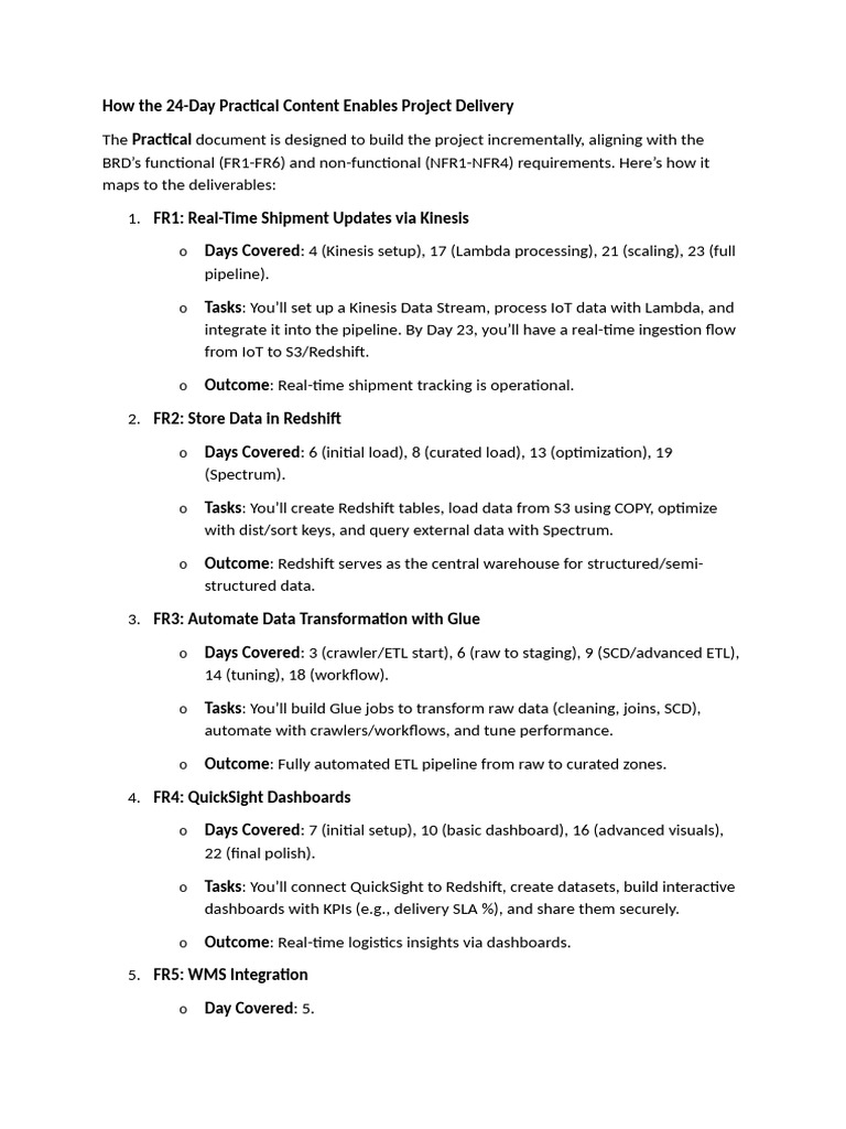 How It is Working 1 to 24 Days Project Flows | PDF | Computing ...