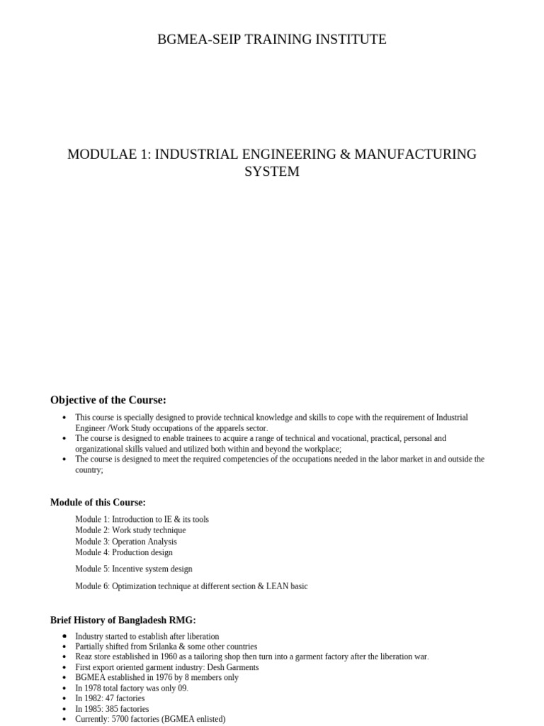 IE Module-1 Handout | PDF | Occupational Safety And Health | Hazards