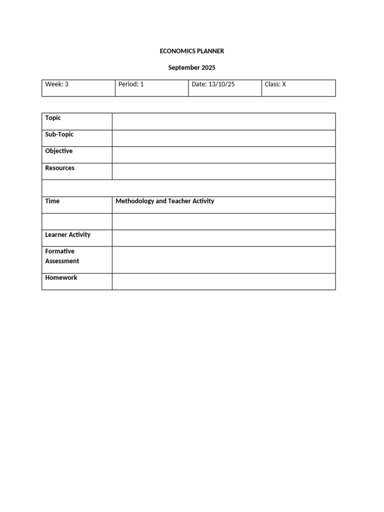 O Level Economics Factors Affecting Demand Lesson Plan | PDF