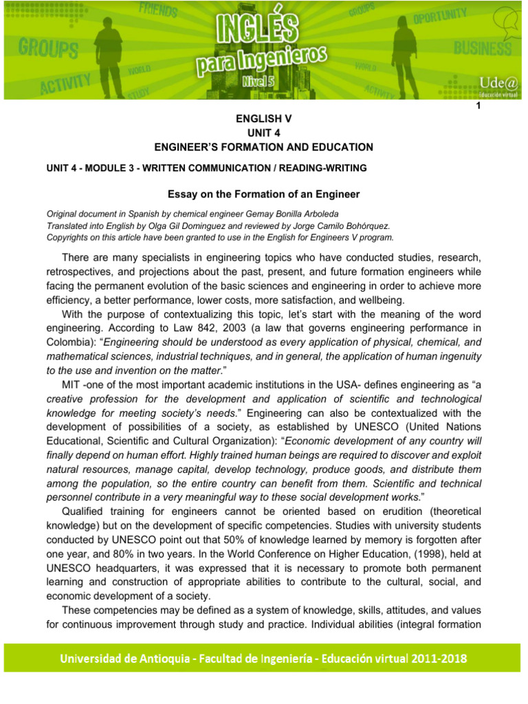 Efe-V - Unit 4 - Module 3 - Written Communication | PDF | Engineering ...