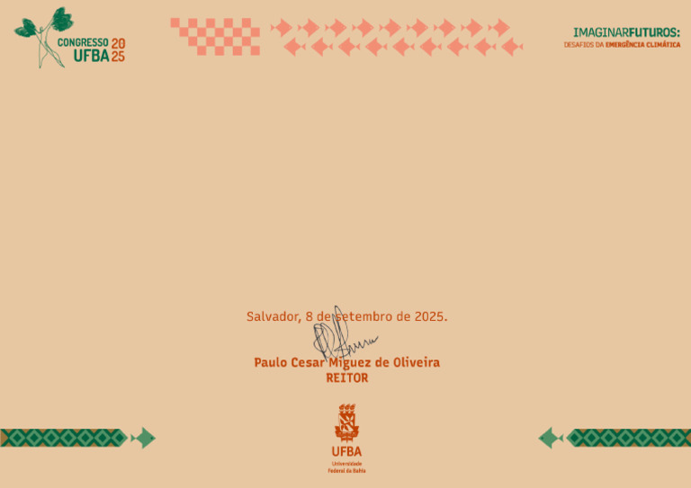 Certificado de Participação - Congresso UFBA 2025 | PDF