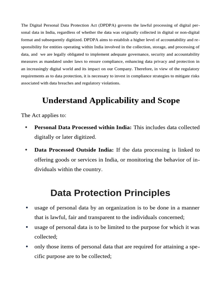 India DPDPA Compliance Guidelines | PDF | Computer Security | Security
