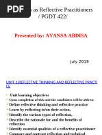 Reflective Practice Models Overview | PDF | Reflective Practice ...