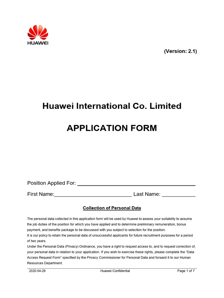 Job Application Form - 2023 | PDF | Recruitment | Intellectual Property