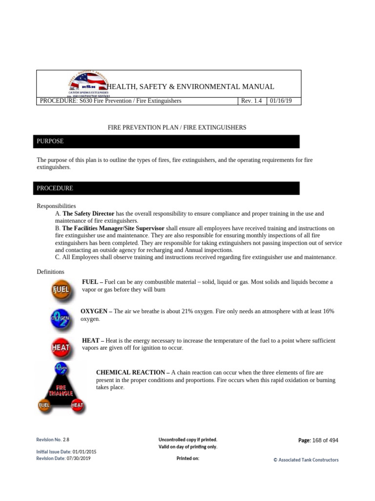 S630 Fire Extinguishers - REVISION | PDF | Fires | Materials