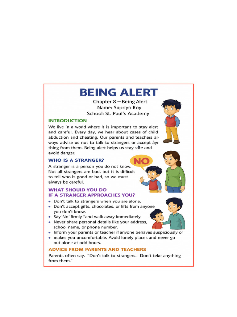Being Alert Final School Project | PDF