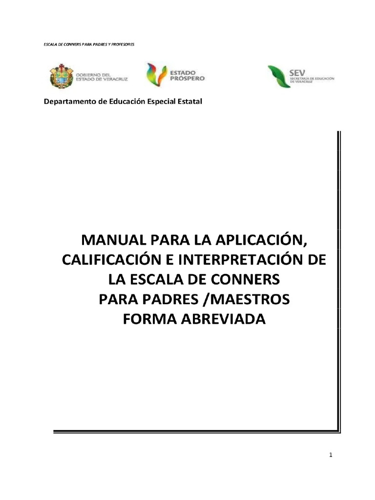 Conners Test-1-29 | PDF
