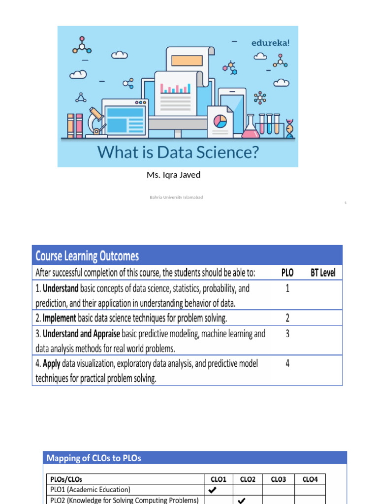Lec01-Introduction-to-DS-04092025-112510 | PDF | Data Science | Data