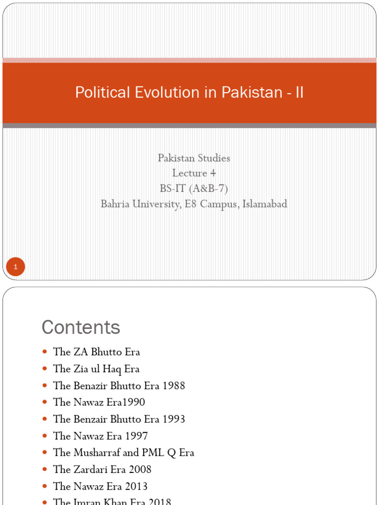 4 Political Evolution in Pakistan - II 24092025 104425pm | PDF | Nawaz ...