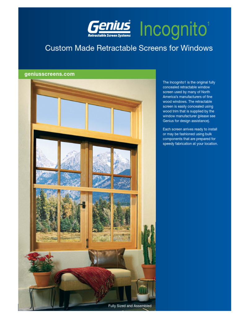 Custom Retractable Window Screens | PDF