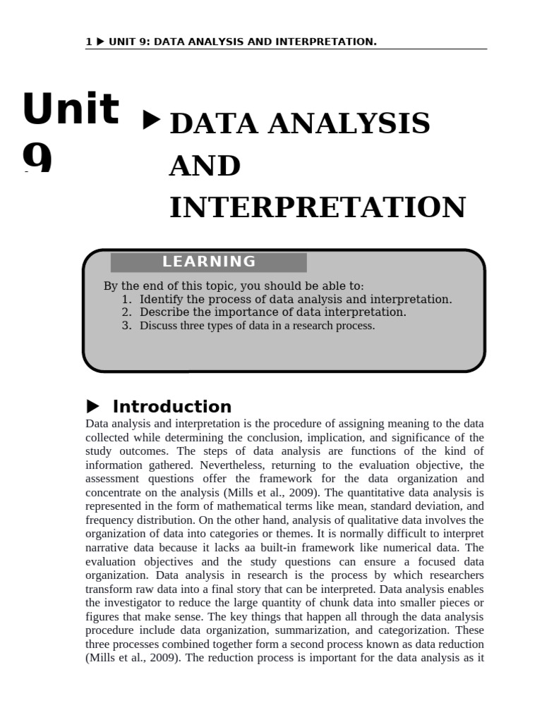 Data Analysis and Interpretation Guide | PDF | Statistics | Data Analysis
