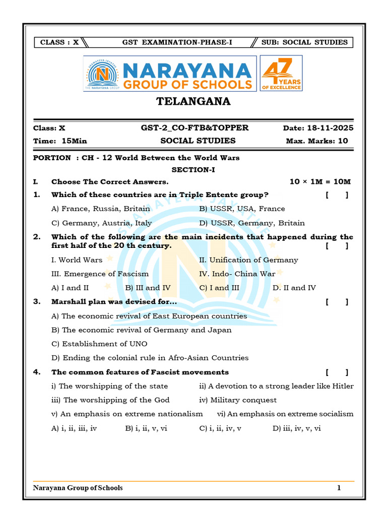 Tg x Co Ftb Social Studies Gst-2!18!11-2025 Qp | PDF