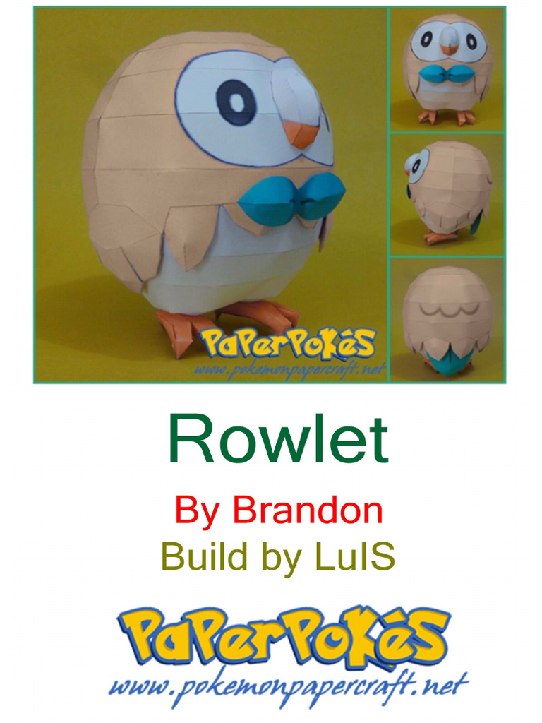 Rowlet A4 Lined | PDF