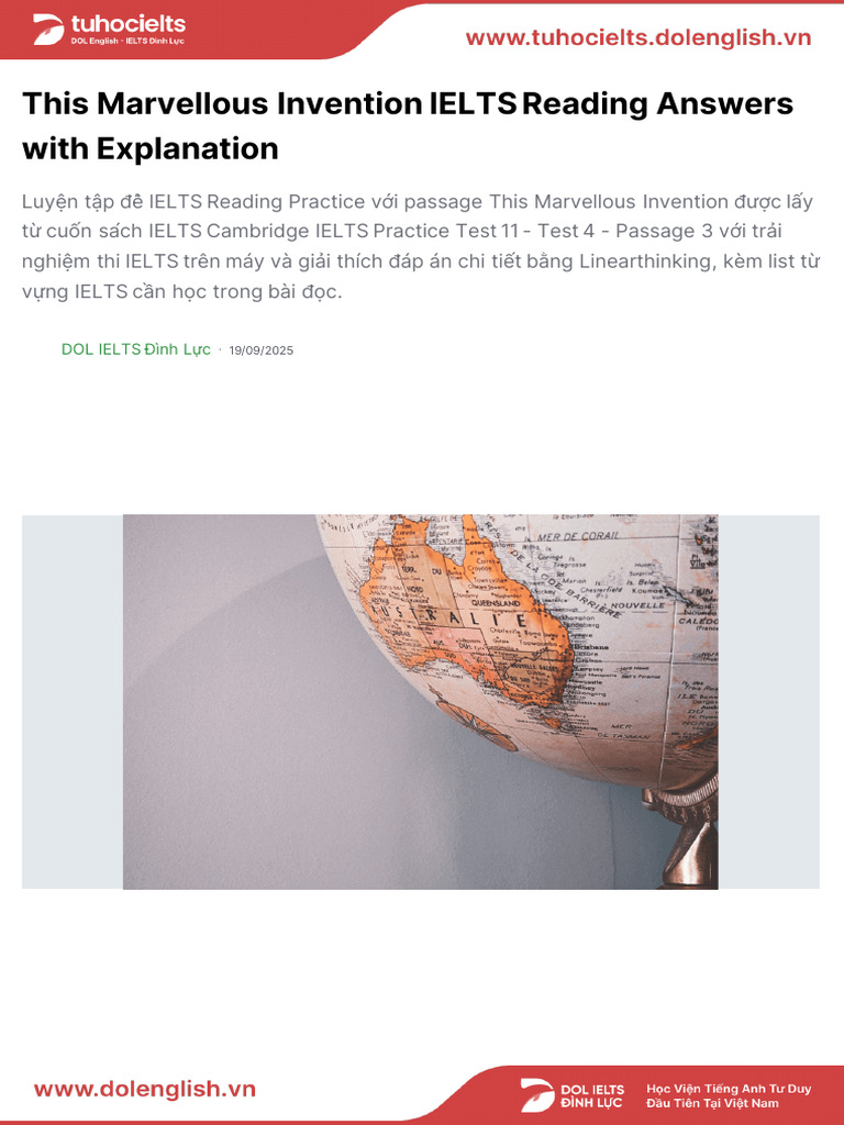 IELTS Reading: This Marvellous Invention | PDF | Linguistics | Human ...