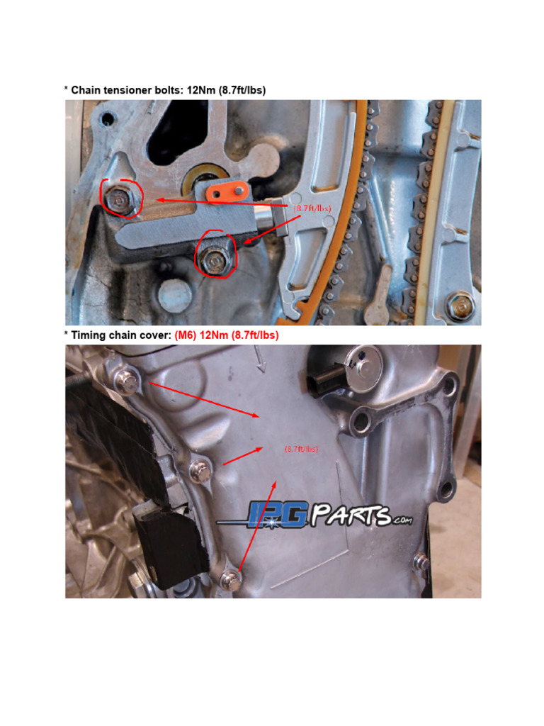 k24 - k20 Torque Specs With Pictures | PDF