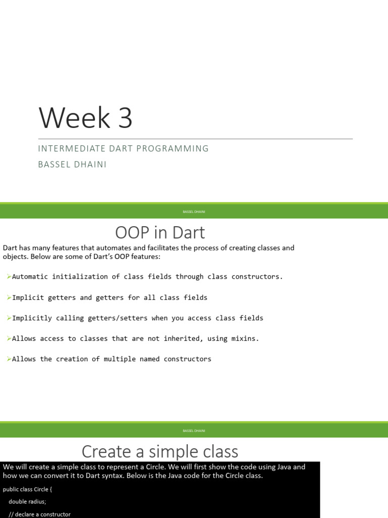 week3 | PDF | Class (Computer Programming) | Method (Computer Programming)