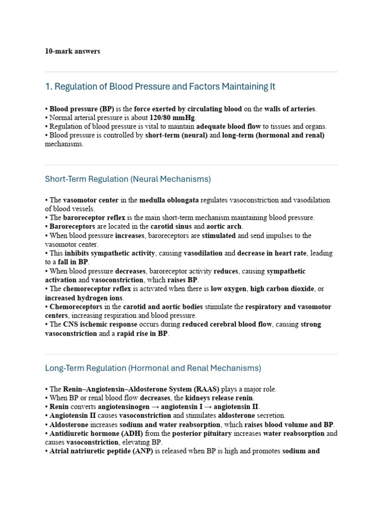 Physiology and Basic Physics Paper - Ii | PDF | Heart Valve | Ventricle ...