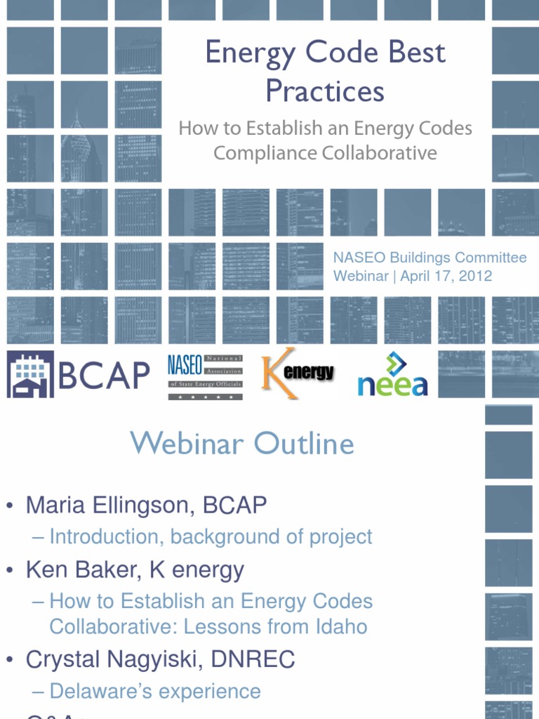 Energy Code Best Practices: How To Establish An Energy Codes Compliance ...