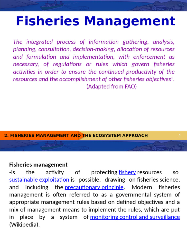 Fisheries Management | PDF | Fisheries Management | Fishery