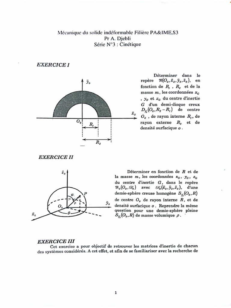 TD 3 Mécanique de Solide 2024 | PDF