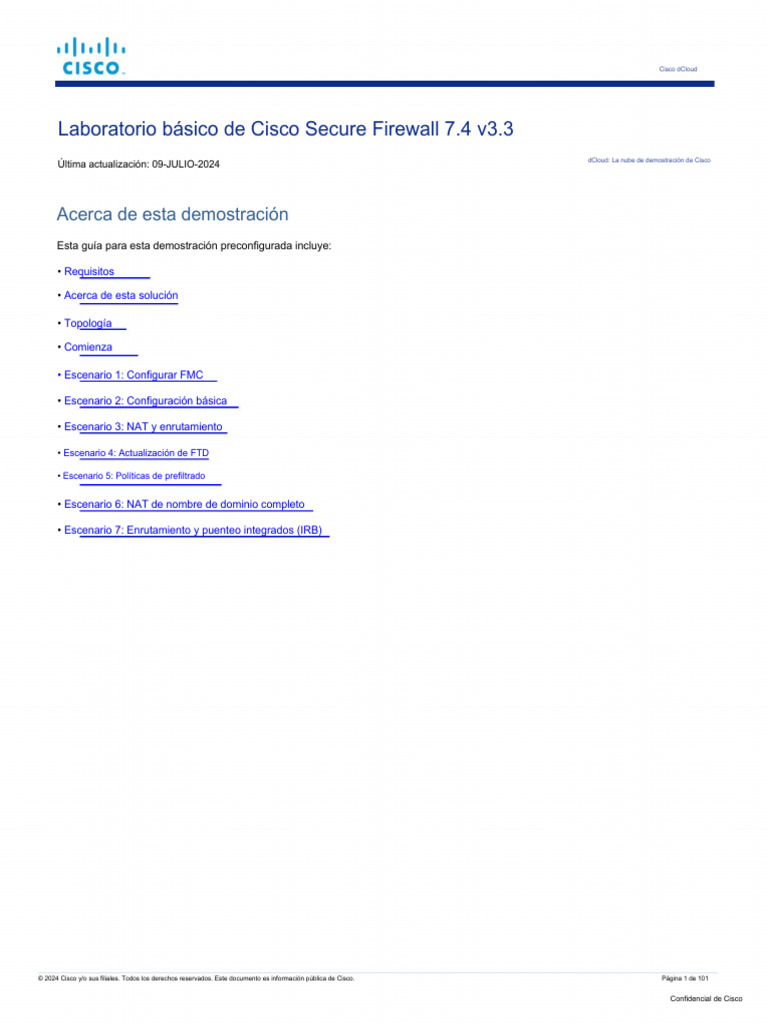 Firewall 7.4 Basic Lab 240709 301 No CTF Final | PDF | sistema de ...