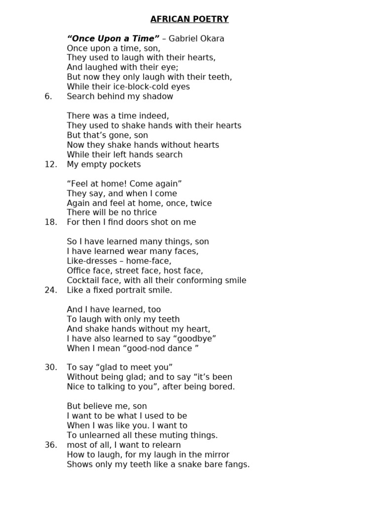 African Poetry Analysis and Themes | PDF | Poetry | Poetic Devices