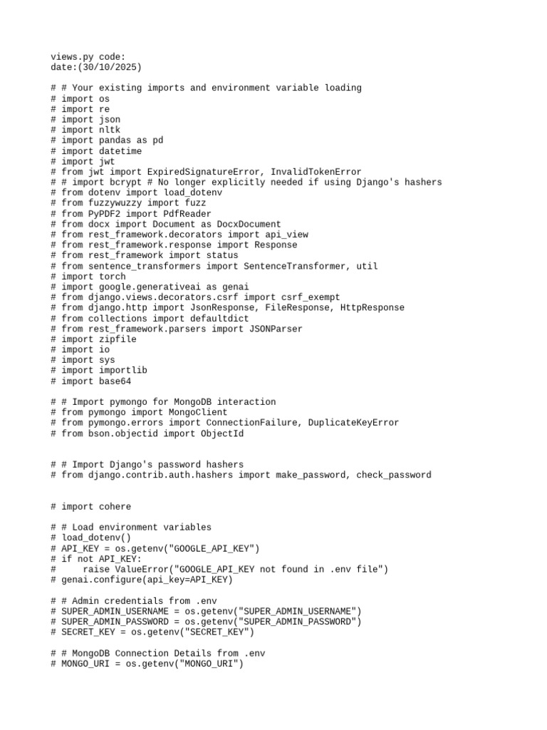 Views.py Code | PDF | Computer File | User (Computing)