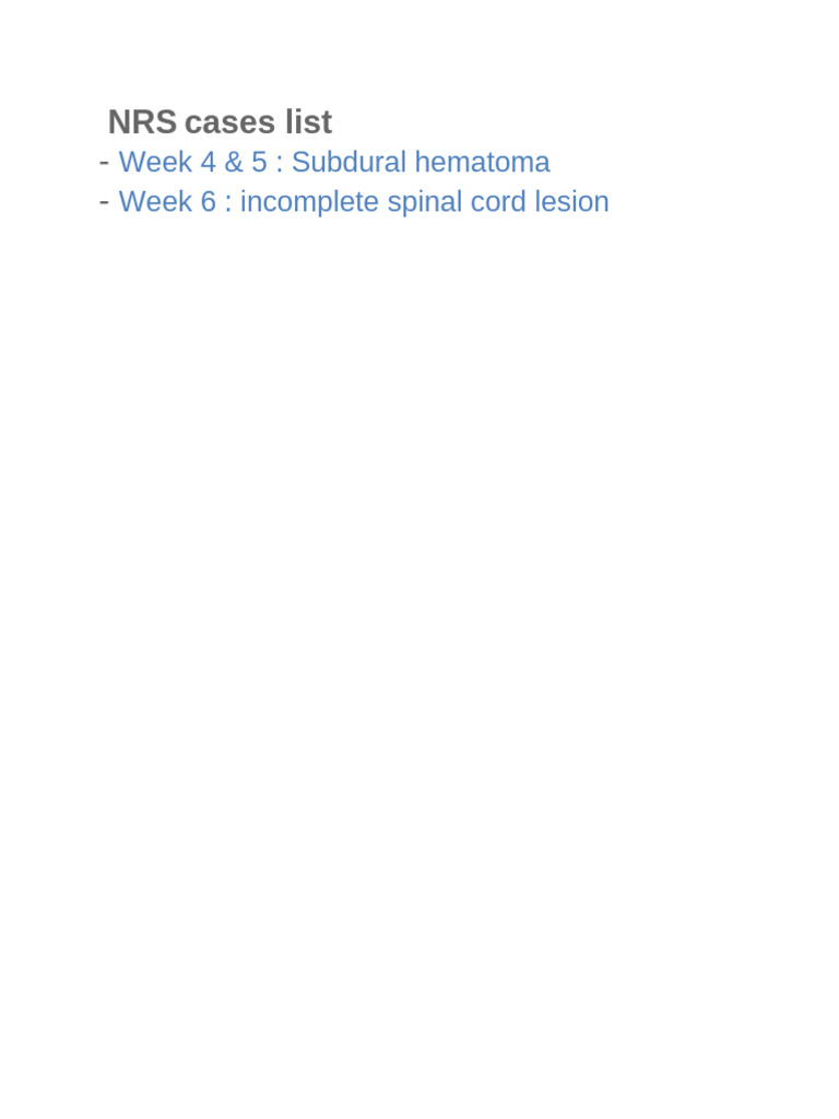 Cases List | PDF