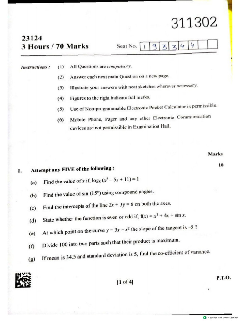 311302 2023 Winter Question Paper{Msbte Study Resources} | PDF