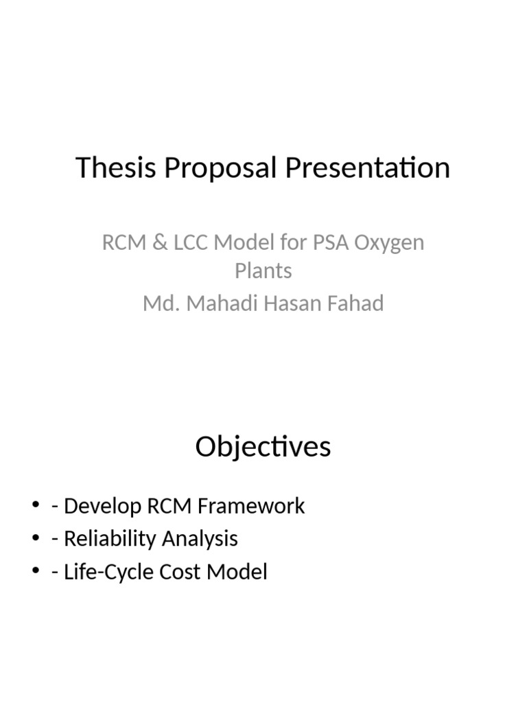 Thesis Proposal Presentation | PDF